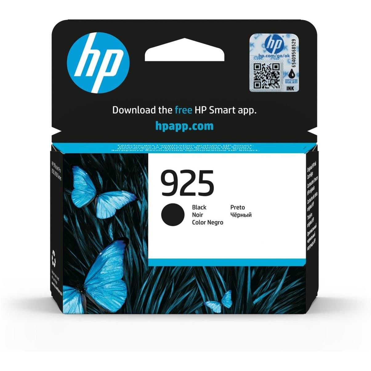 HP 925 Original Ink Cartridge - Black 4K0V9PE – HP Online