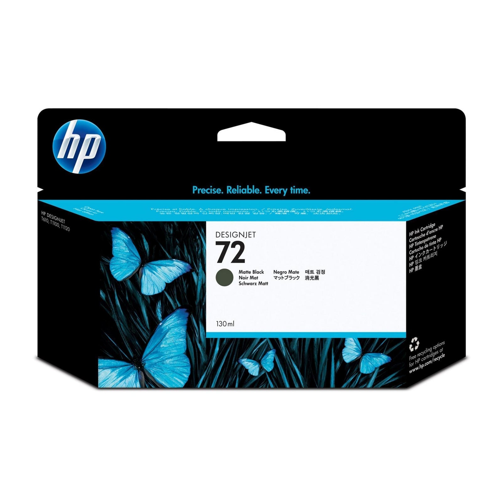 HP 72 130-ml Matte Black DesignJet Original Ink Cartridge C9403A – HP ...
