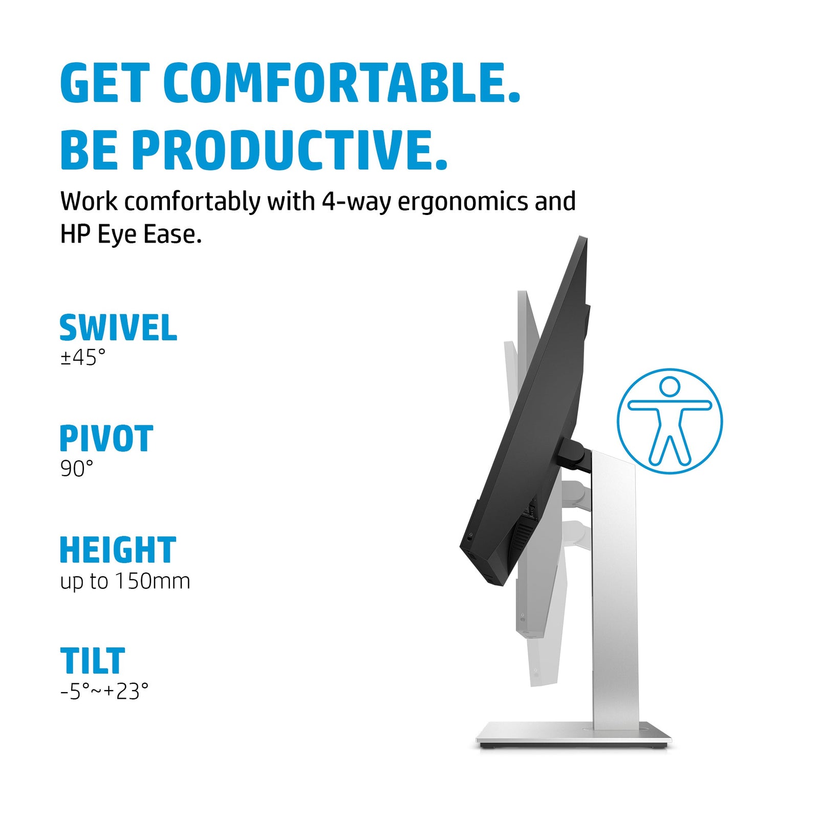 HP E24m G4 23.8' Full HD 5ms Conferencing Monitor 40Z32AA – HP Online